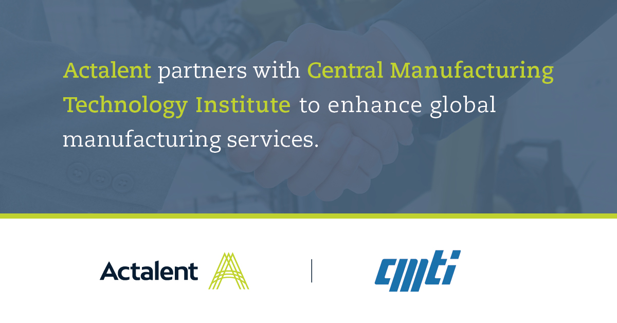 Actalent Partners With India's Central Manufacturing Technology Institute (CMTI) to Offer ...