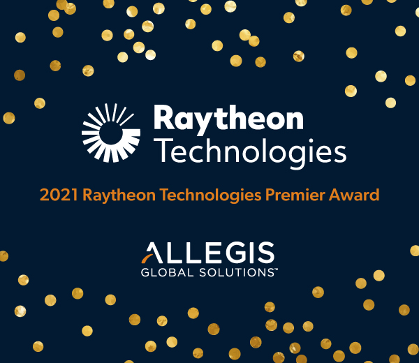 Allegis Global Solutions Awarded Raytheon Technologies Premier Award