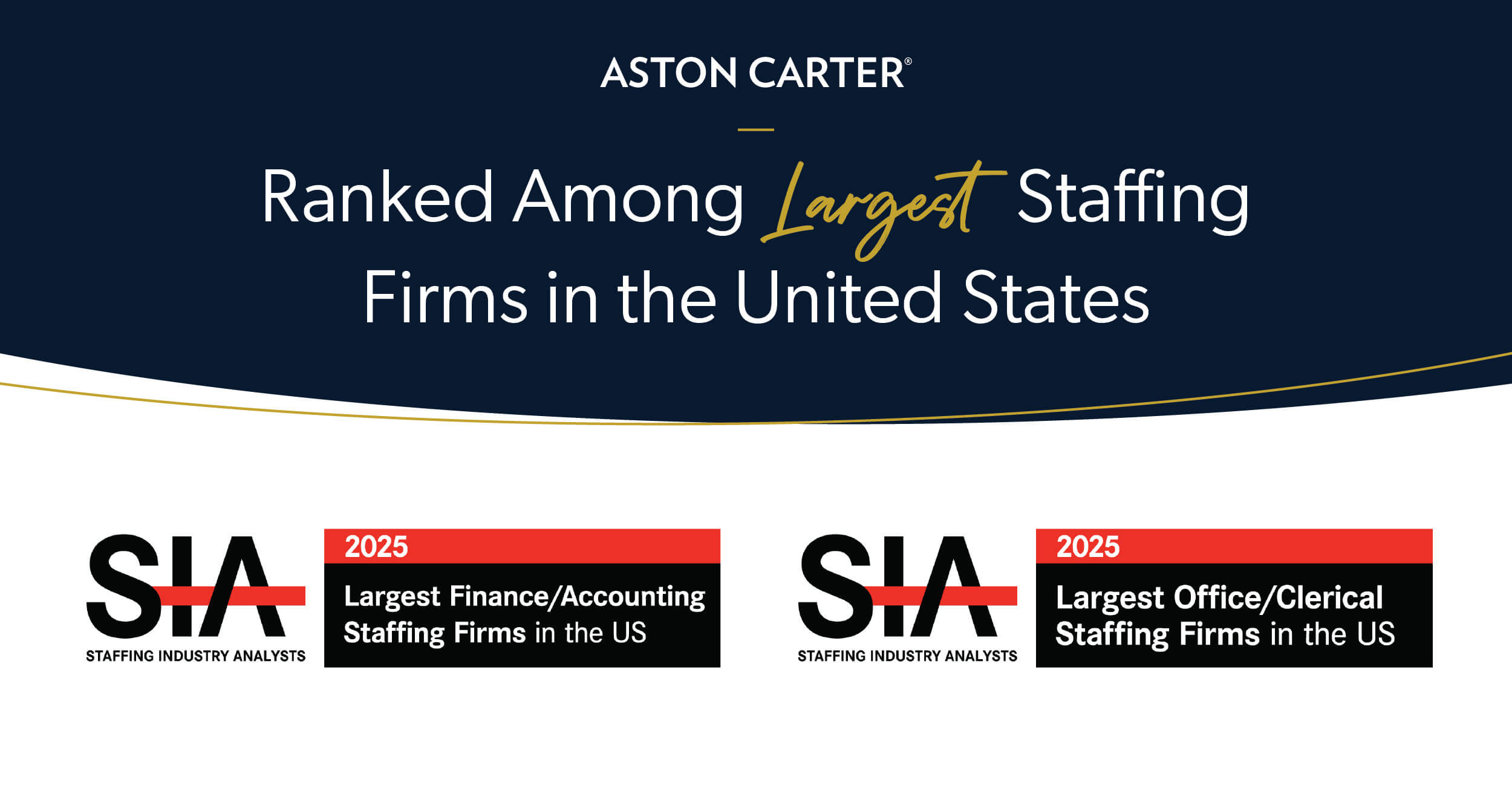 Aston Carter Ranked Among Largest FinanceAccounting and OfficeClerical ...
