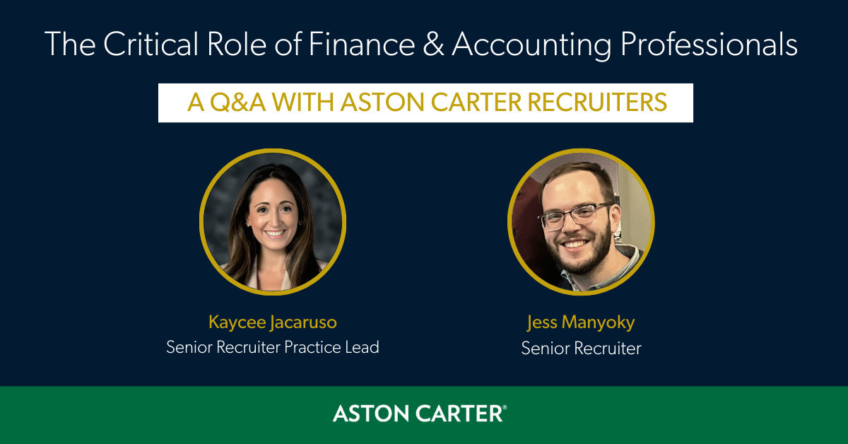 The Critical Role of Finance and Accounting Professionals