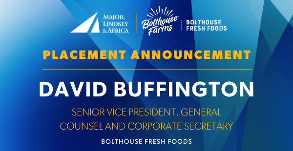 MLA Places David Buffington as Senior Vice President, General Counsel ...