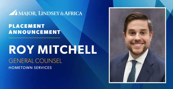 MLA Places Roy Mitchell as General Counsel at HomeTown Services