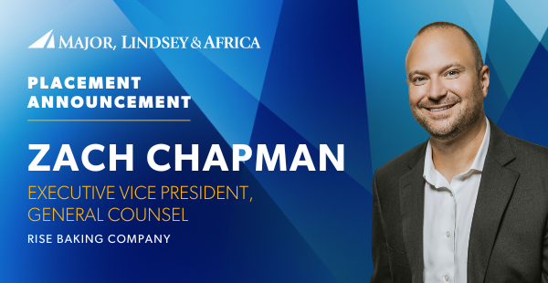 MLA Places Zach Chapman as Executive Vice President, General Counsel at ...