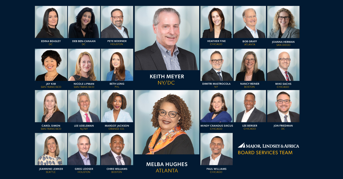 MLA Launches Board Services Practice