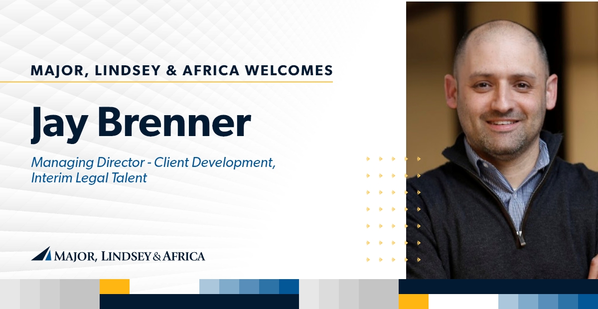 Jay Brenner Joins MLA's Interim Legal Talent to Further Business ...
