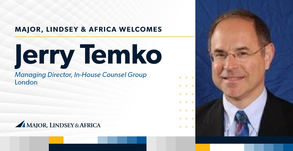 MLA appoints former Ferring Pharmaceuticals GC, Jerry Temko, to its In ...