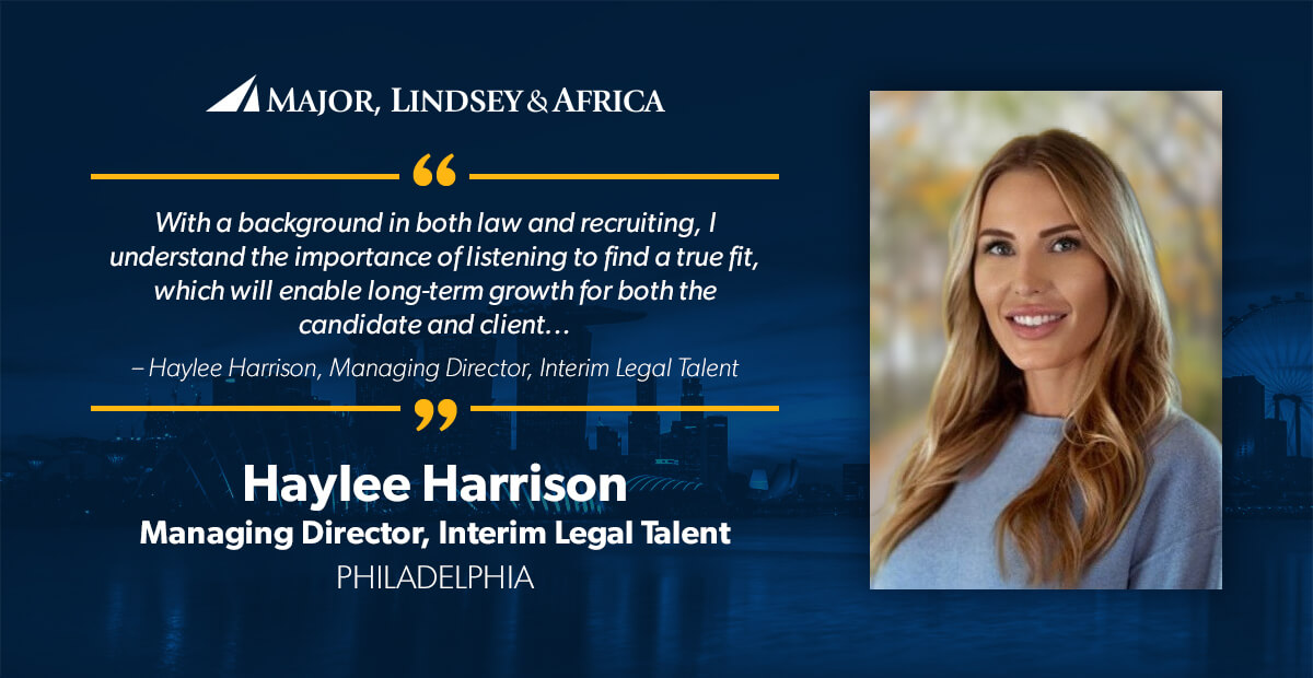 Experienced Recruiter, Haylee Harrison, Joins MLA to Identify Interim ...