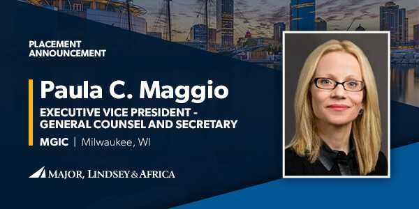 MLA Places Paula Maggio As Executive Vp Gc And Secretary At Mgic ...