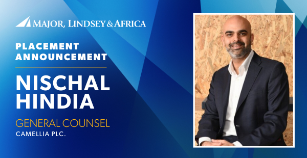 MLA places Nischal Hindia as General Counsel and Company Secretary for ...