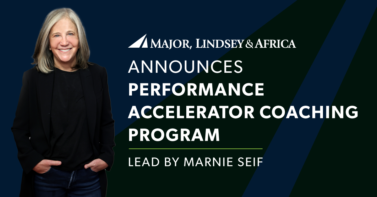 MLA Introduces the Performance Accelerator Coaching Program