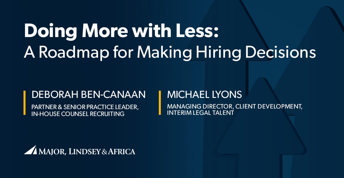 Doing More with Less: A Roadmap for Making Hiring Decisions