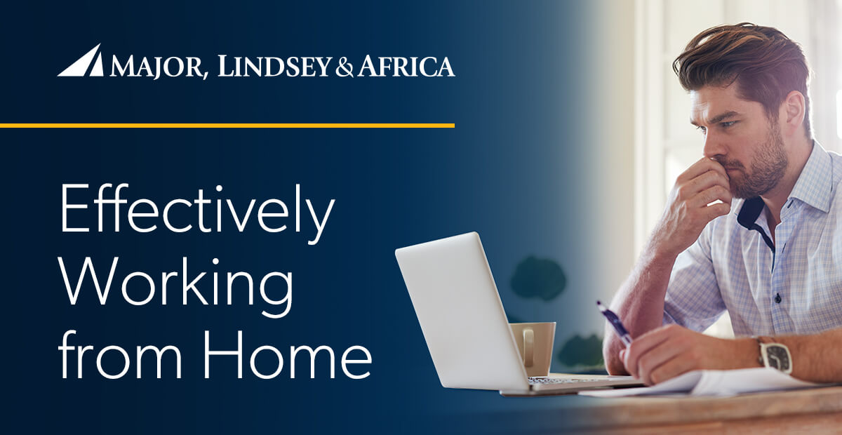 Effectively Working from Home