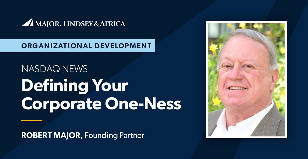 Defining Your Corporate One-Ness
