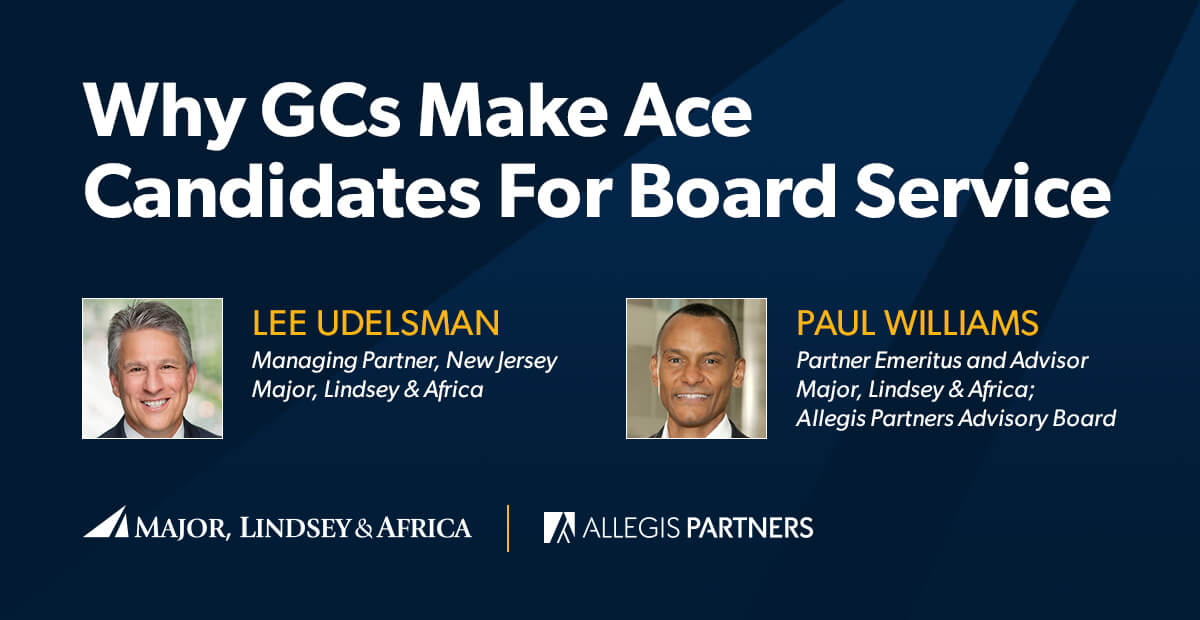Why GCs Make Ace Candidates For Board Service