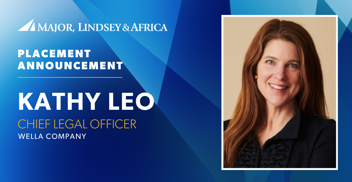 MLA Places Kathy Leo as Chief Legal Officer at Wella Company