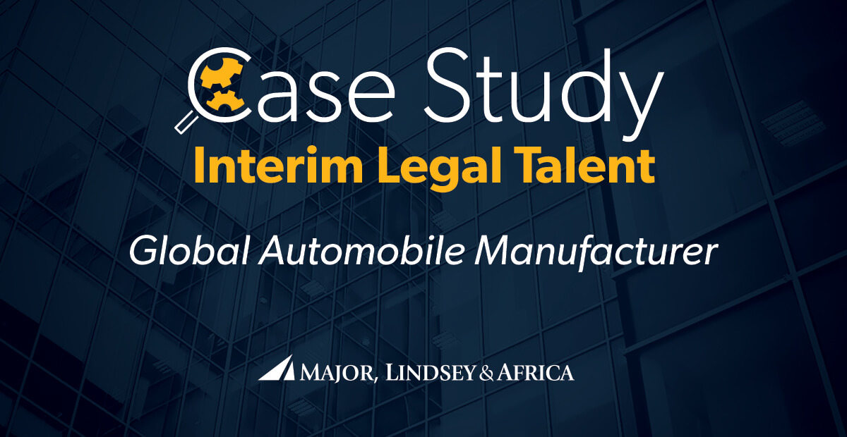 Case Study - Global Automobile Manufacturer
