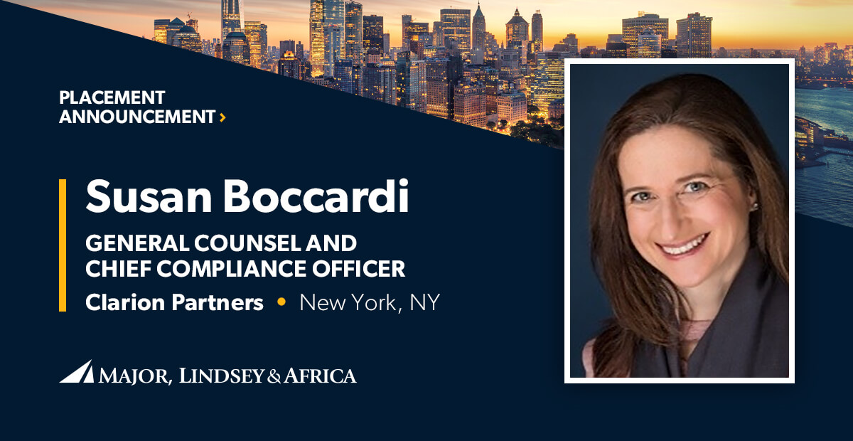 MLA Places Susan M. Boccardi as General Counsel & Chief Compliance ...