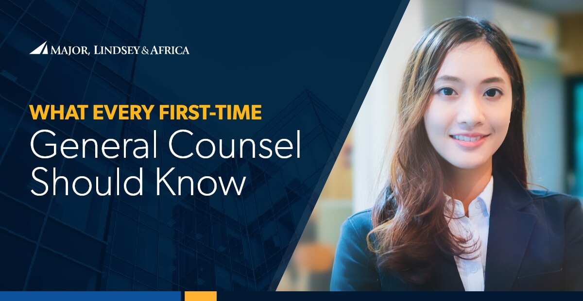 What Every First-Time General Counsel Should Know